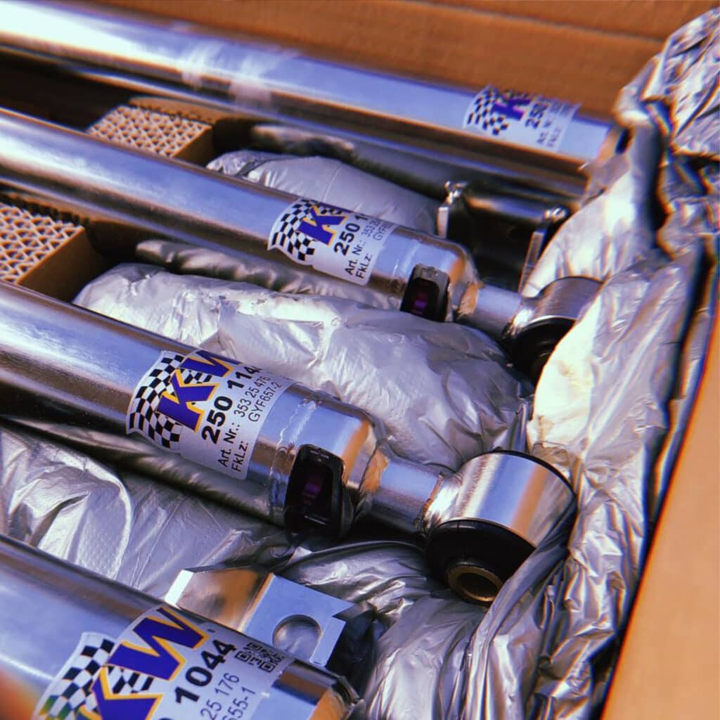 KW variant 3 Mercedes Benz 190E W201 V3 coilover kit Inox compression ...