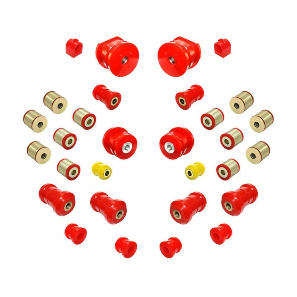 Strongflex PU-Buchsen Komplettset 80 90 Shore Mercedes W201 190E W124 ...