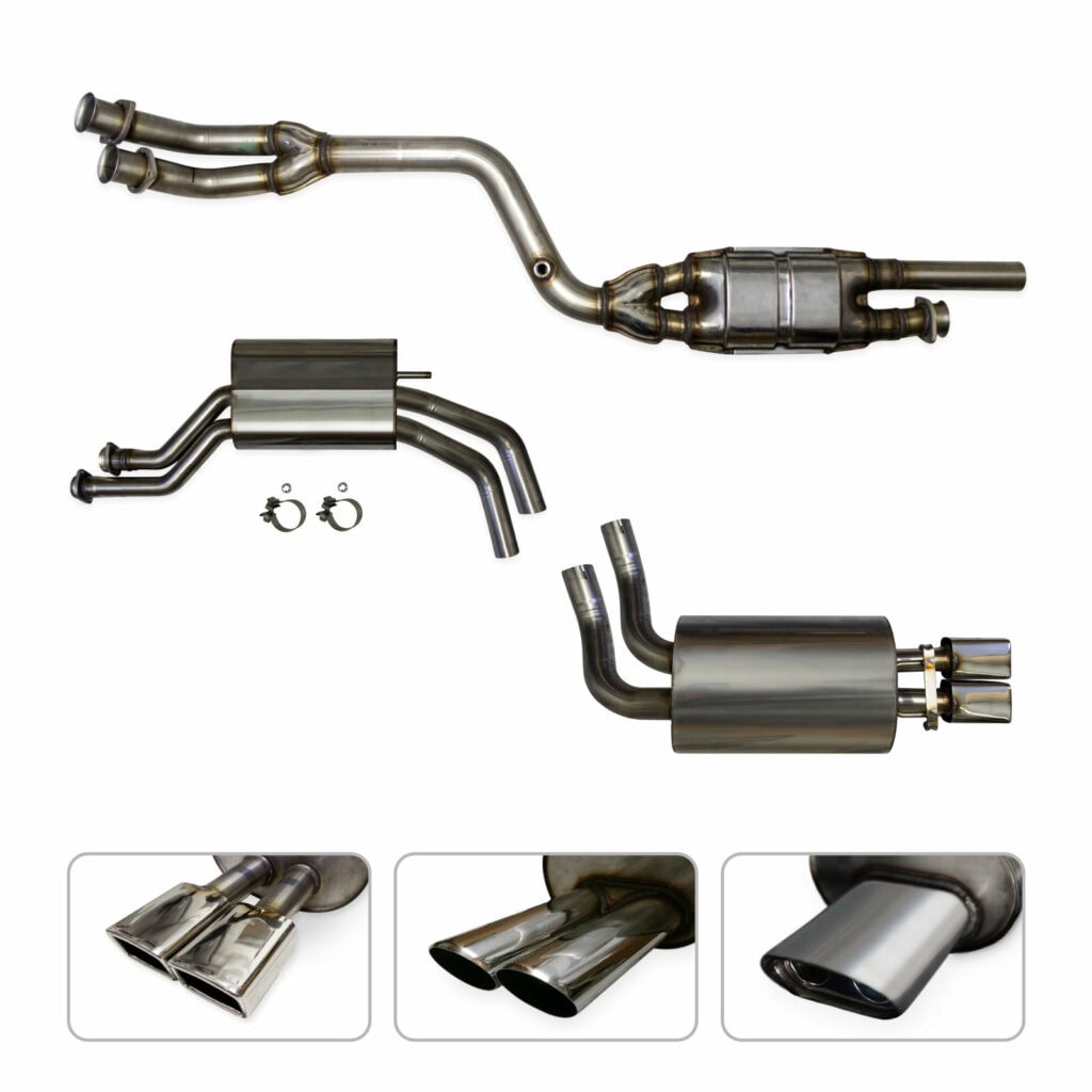 Performance Complete Exhaust System Mercedes W201 190E 16V 2.5-16 Evo ...